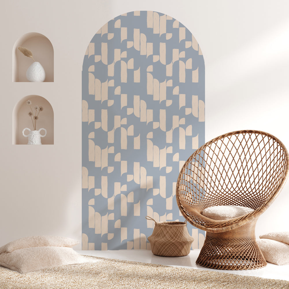 Arch Wallpaper Decal Brick Bop Blue 110x215cm - second chance – Annet ...