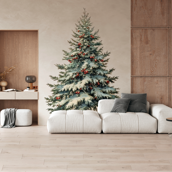 Reusable Christmas Tree Wall Decal – Eco Christmas Decor | Annet ...