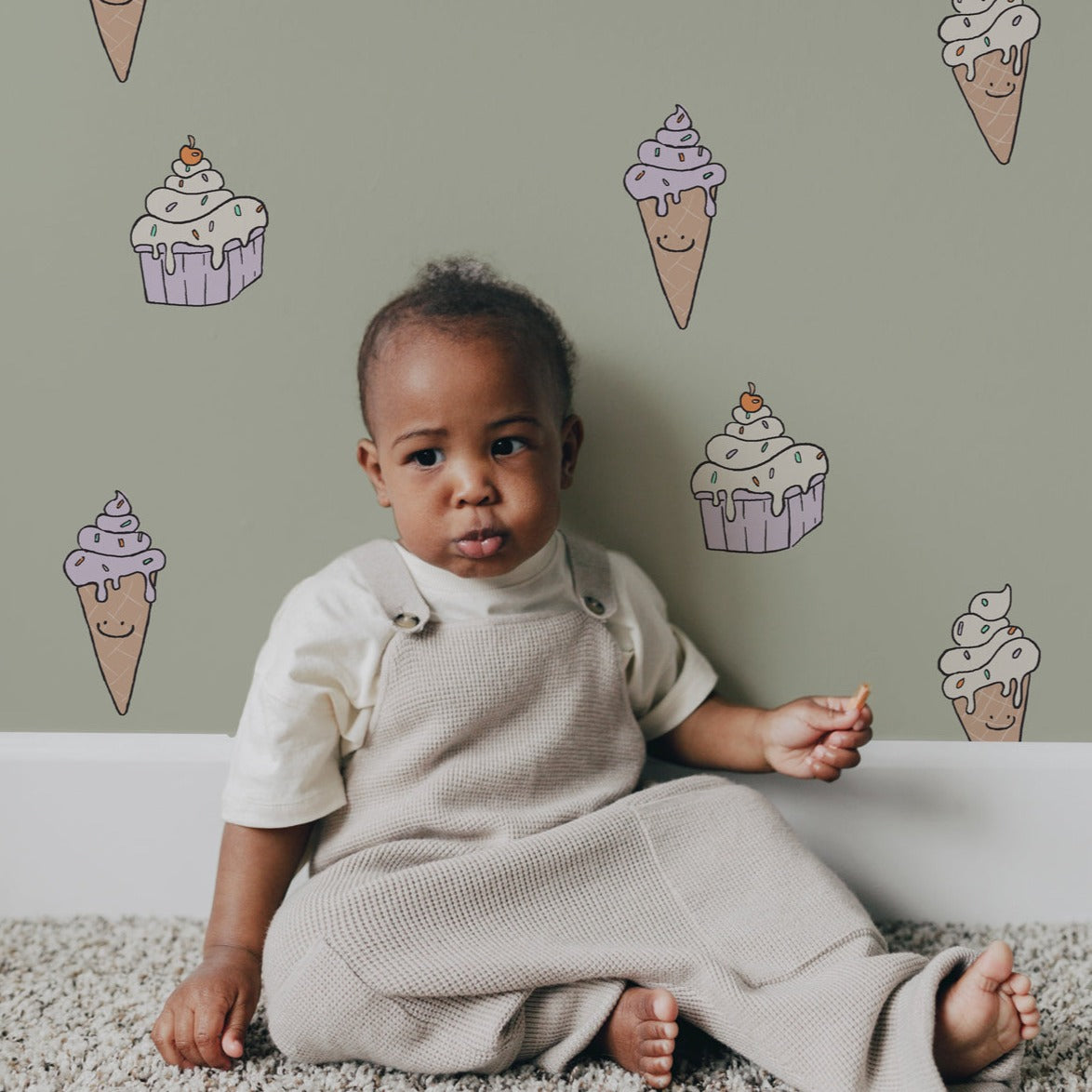 Wallpaper on roll - Ice Cream – Annet Weelink Design