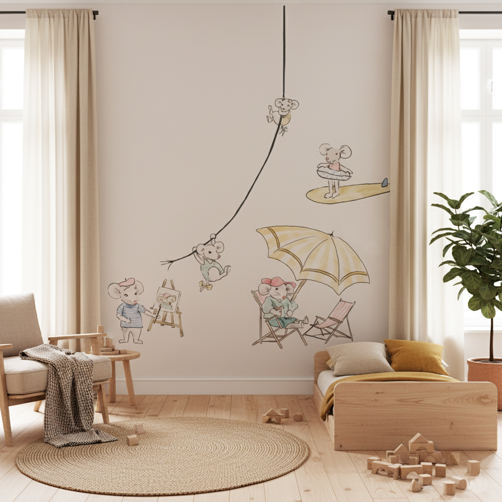 Playa Wall Decal Set Beach Vibes – Annet Weelink Design