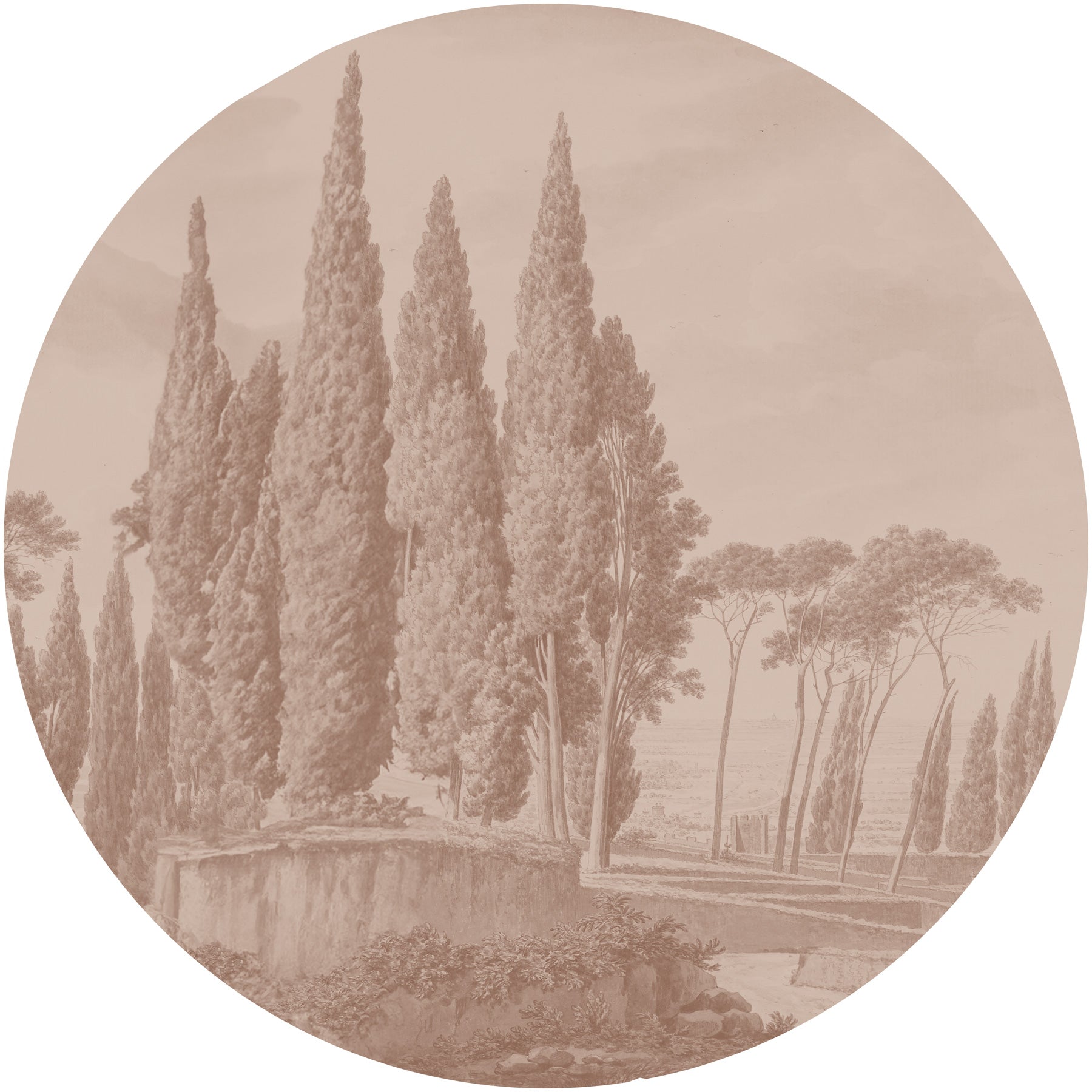 Round wall sticker - Toscany Terra – Annet Weelink Design