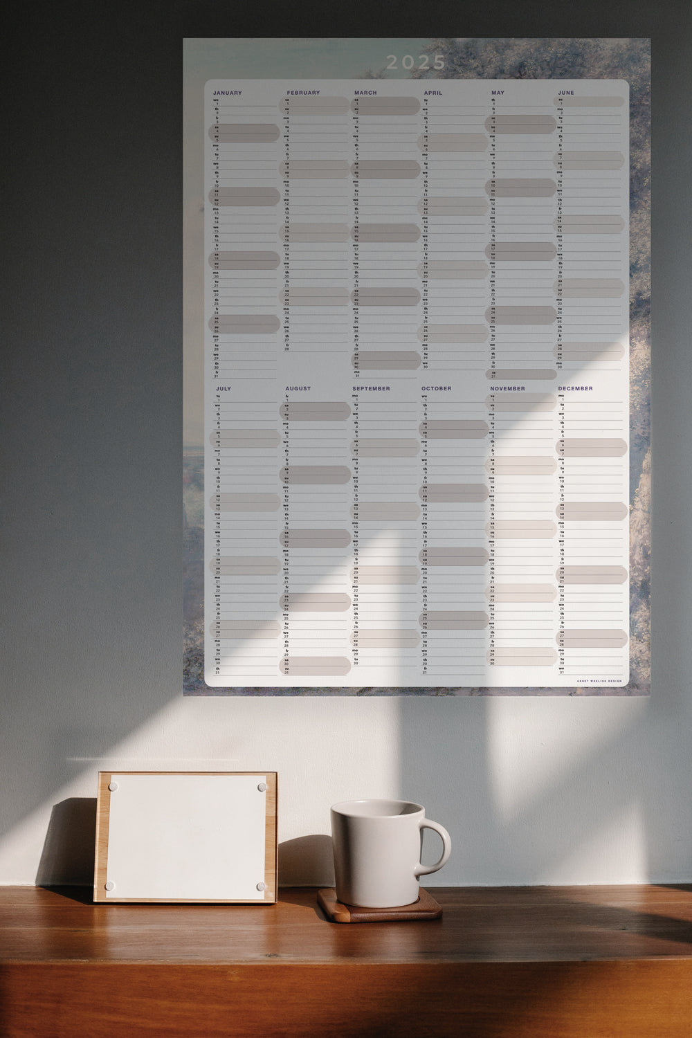 Yearly Planner 2025 - DUTCH MASTER BLUE – Annet Weelink Design