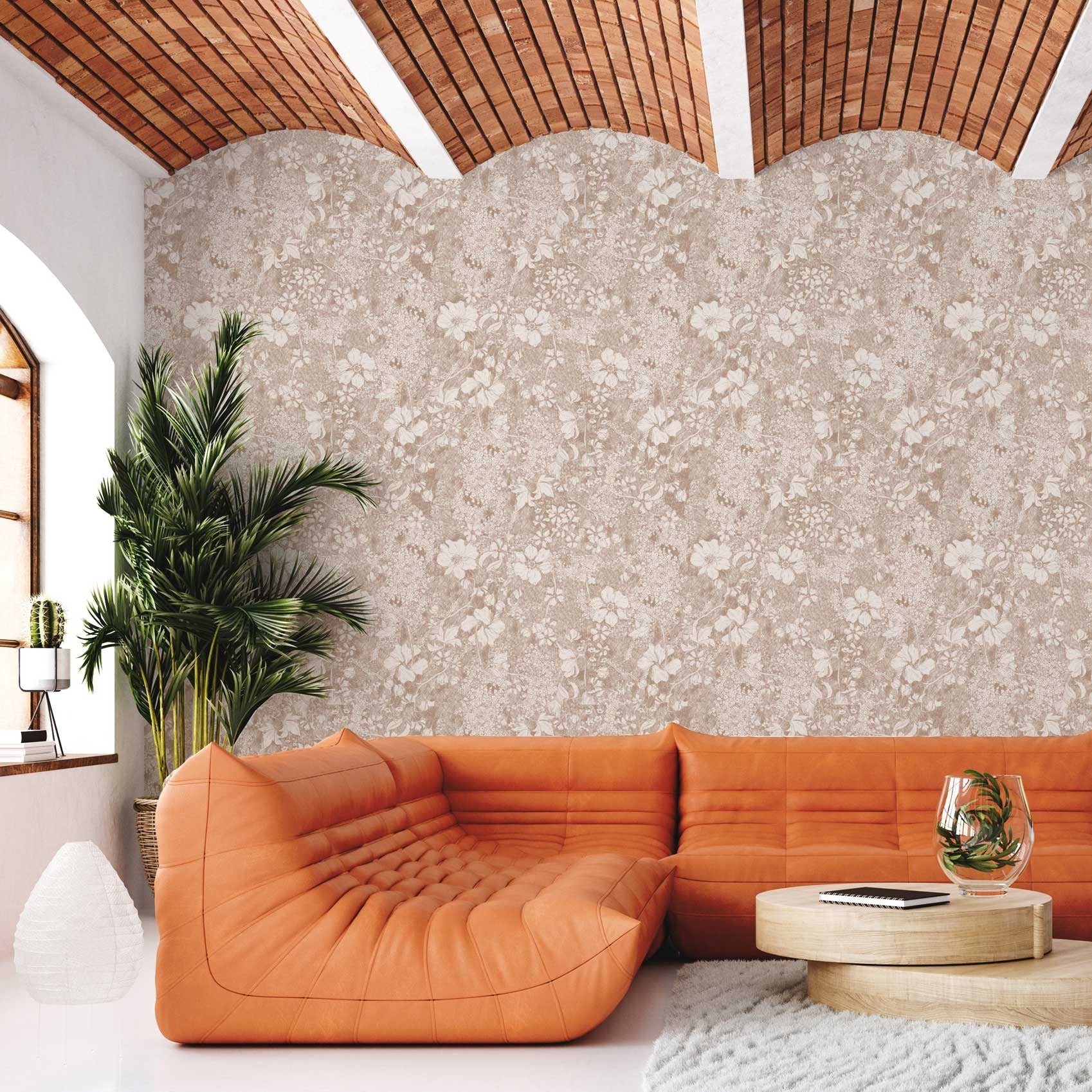 Bloemen behang op rol - Amelia Flower | Hoogwaardige Designer Behang ...